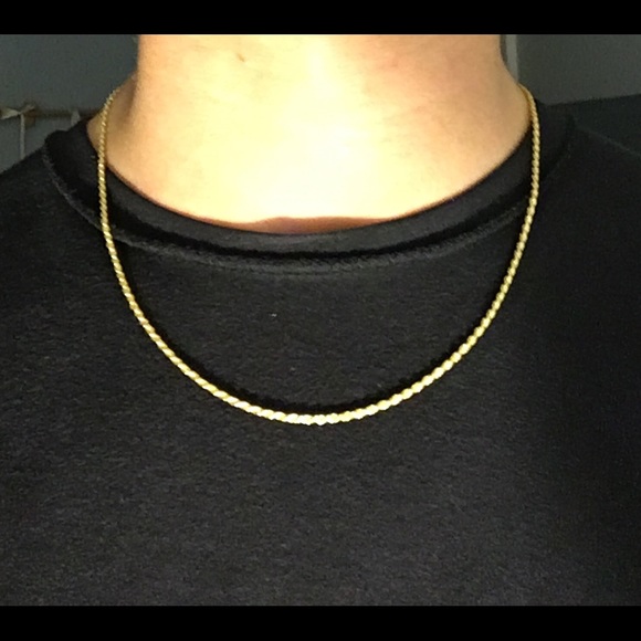 Accessories | Gold Chain Vermeil Rope Chain 2in 2mm | Poshmark